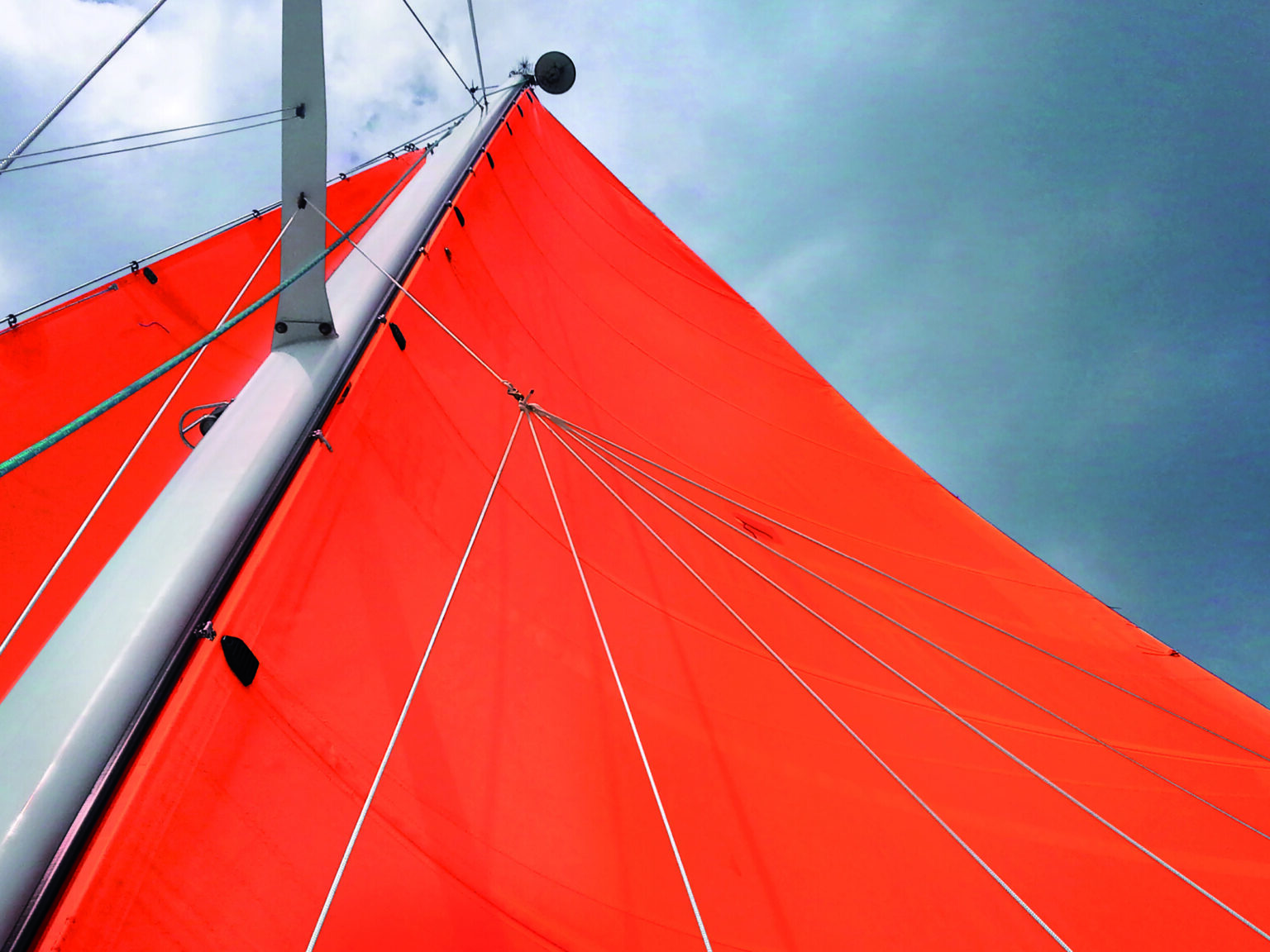 Storm Orange sailcloth - Dimension-Polyant
